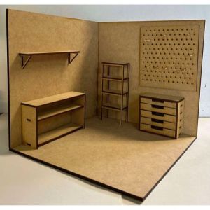 Workshop Corner Room Box Kit – The Little Doll House